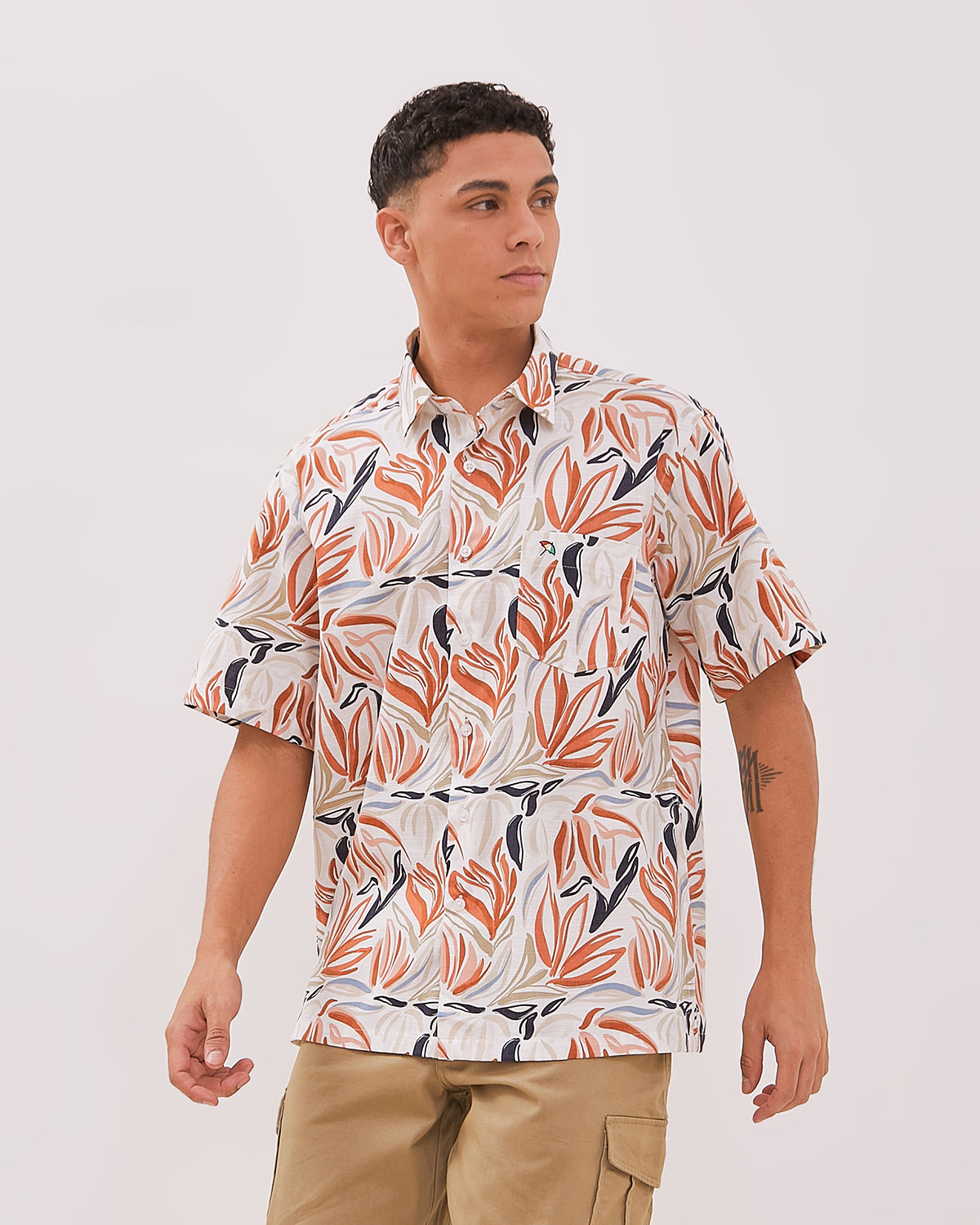 ARNOLD PALMER Off-White Men's Patterned Shirt – ArnoldPalmer